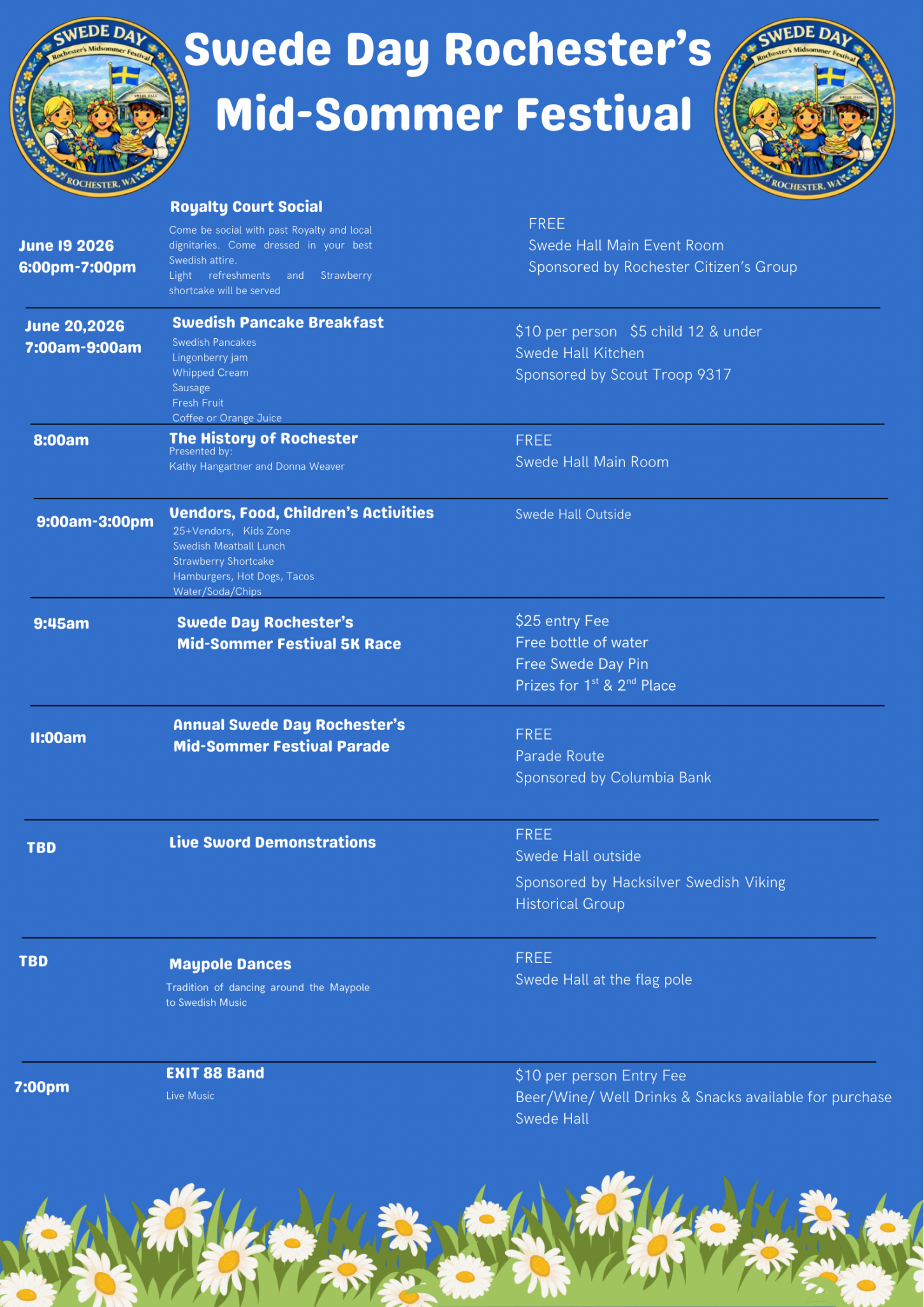 Events – Swede Hall